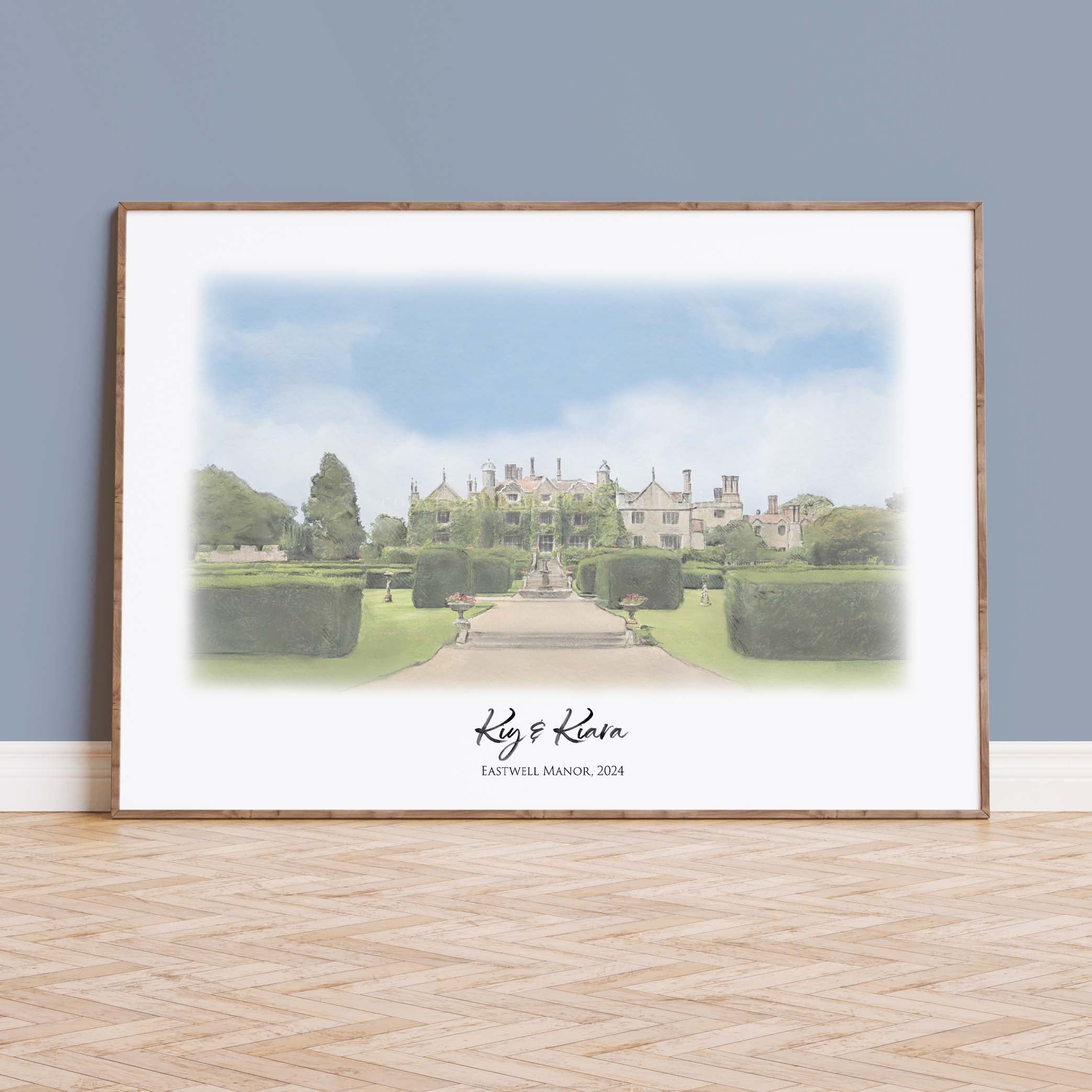 Eastwell Manor Wedding Venue Portrait by Natalie Ryan